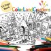 Gnome Girl Adventures Coloring Book for Kids - 15 Printable Pages of ...