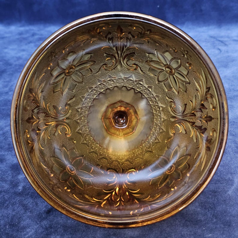 Indiana Glass Tiara Amber Sandwich Domed Butter/cheese Dish - Etsy