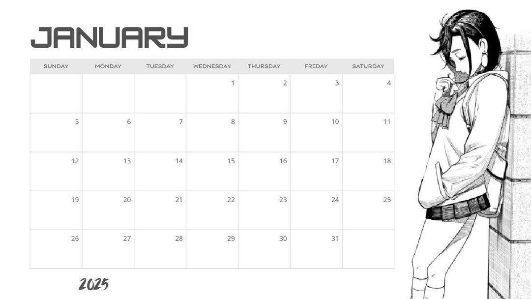 2025 Dandadan Anime Calendar/planner - Etsy