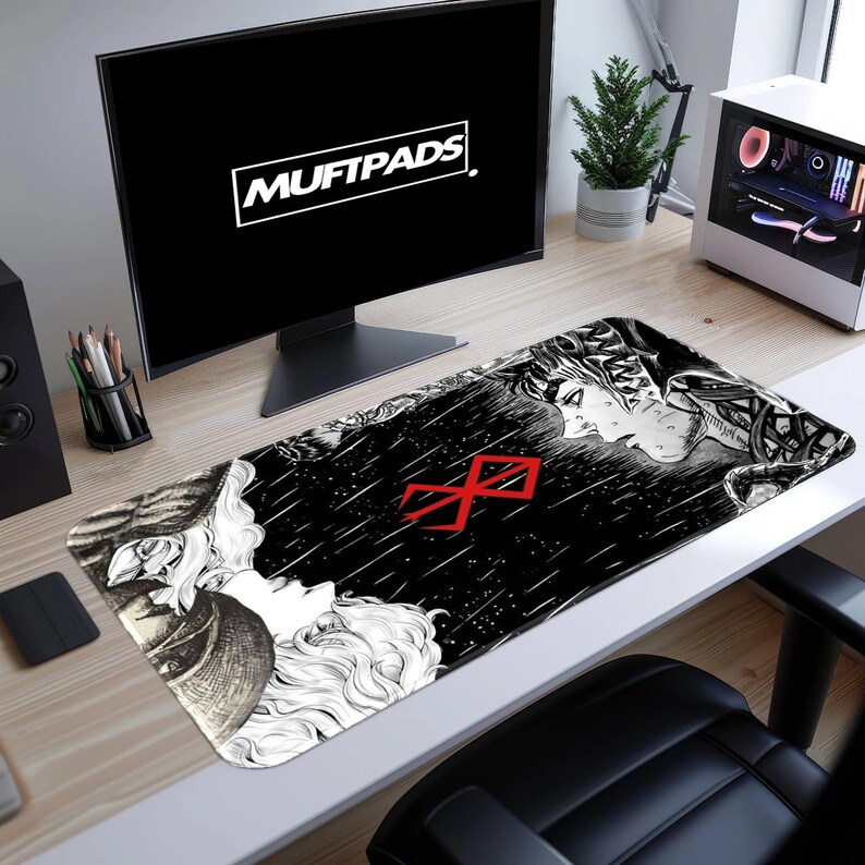 Berserk Guts and Griffith Desk Mat Epic Manga Scene Mouse Pad, Ideal ...