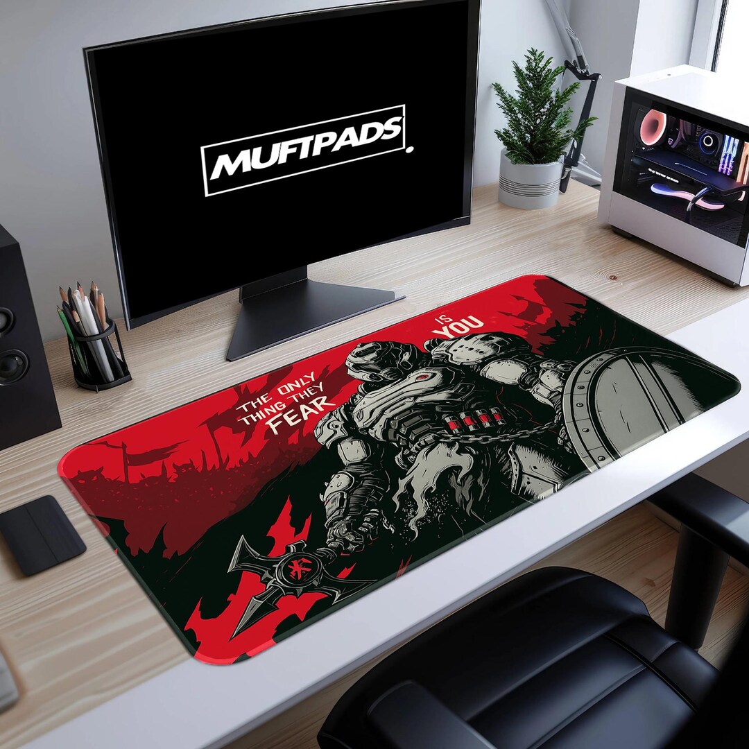 Doom Desk Mat Mouse Pad: Gaming Office Accessory, Unique Design - Etsy