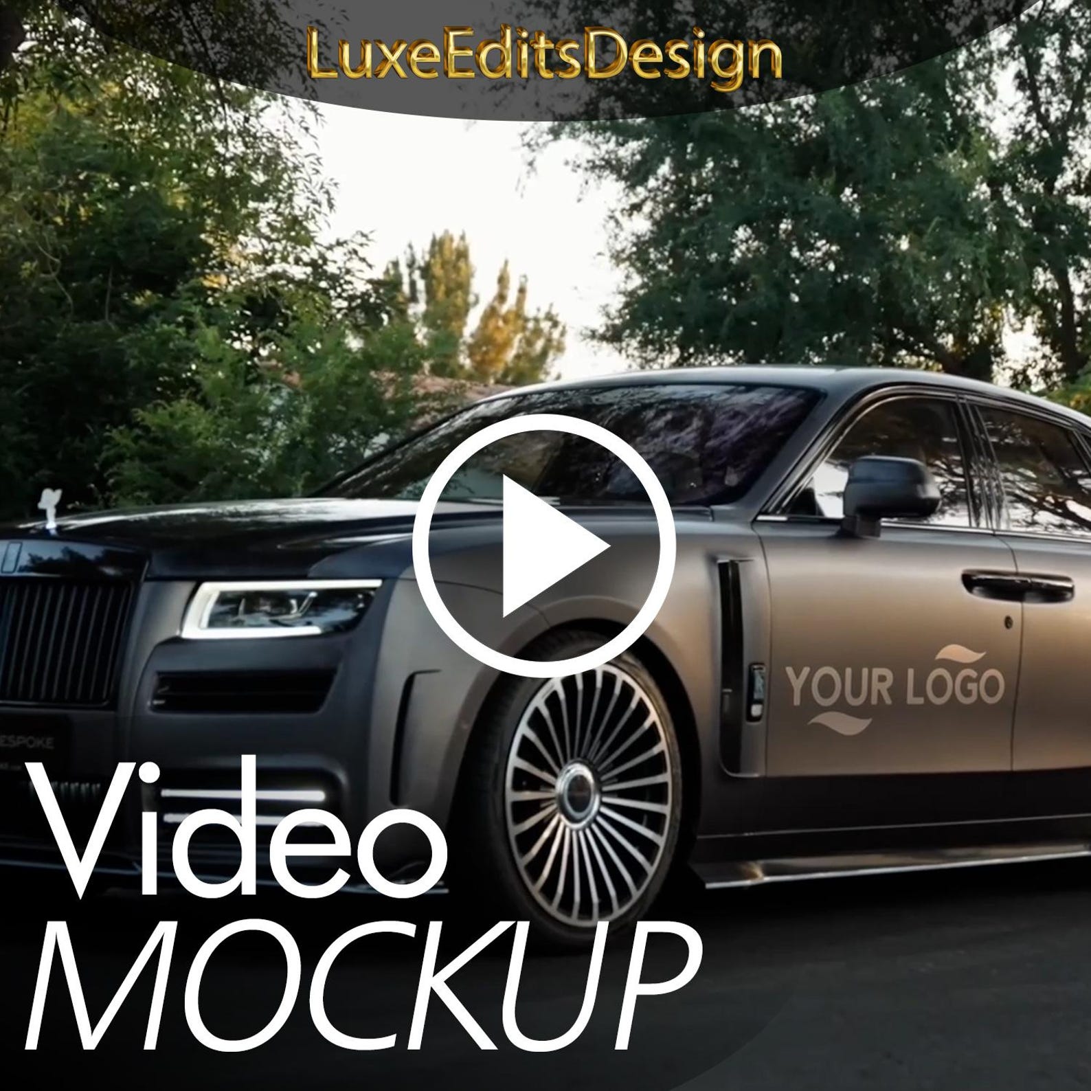 Custom Luxury Car Branding Video Mockup – Add Your Logo in 4K for Ads ...