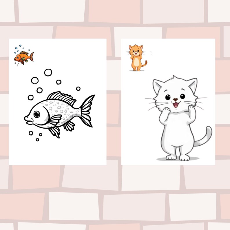 Whiskers & Wonders: Playful Kittens Coloring Adventure - Etsy