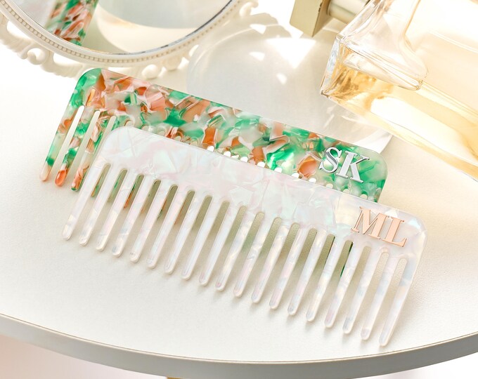 Pair of Antique Sterling Silver Decorative Hair Combs With Amber - Etsy