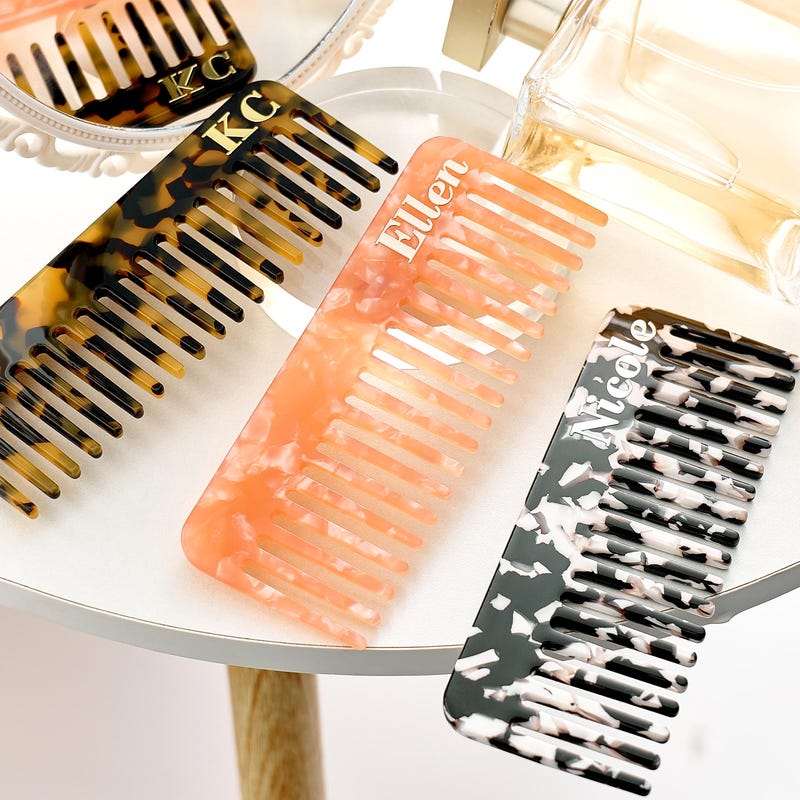 Custom Pearl Comb Brush - Etsy