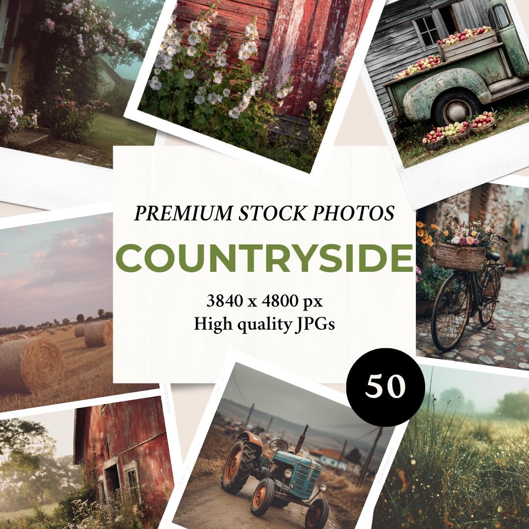 Countryside 50 Stock Photos | Images Bundle for Social Media Marketing ...