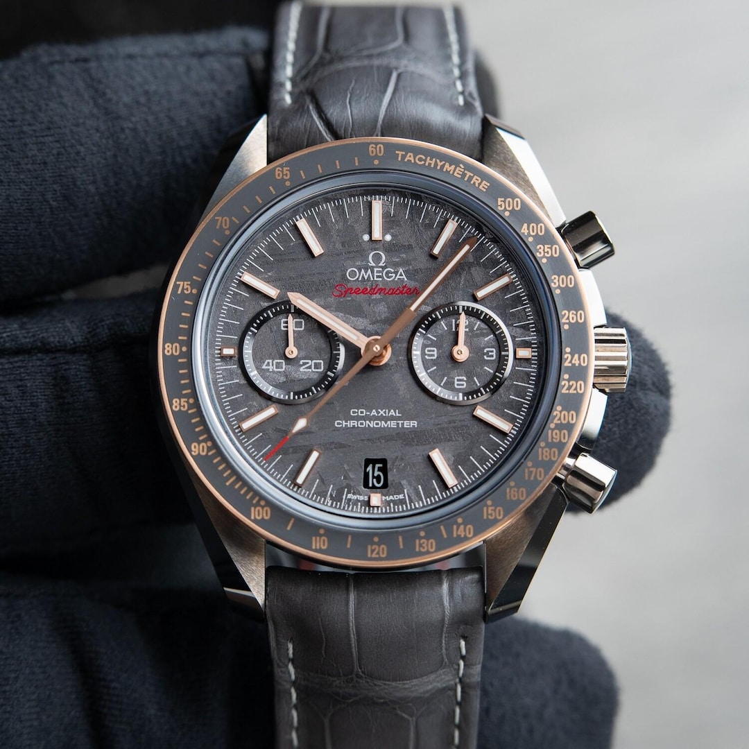 Elegant Watch, Omega Speedmaster Gray Side of the Moon Meteorite ...