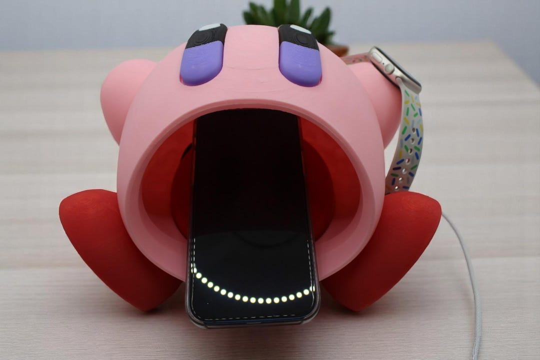 Kirby iPhone & Apple Watch Magsafe Charging Station | Cell Phone Holder ...