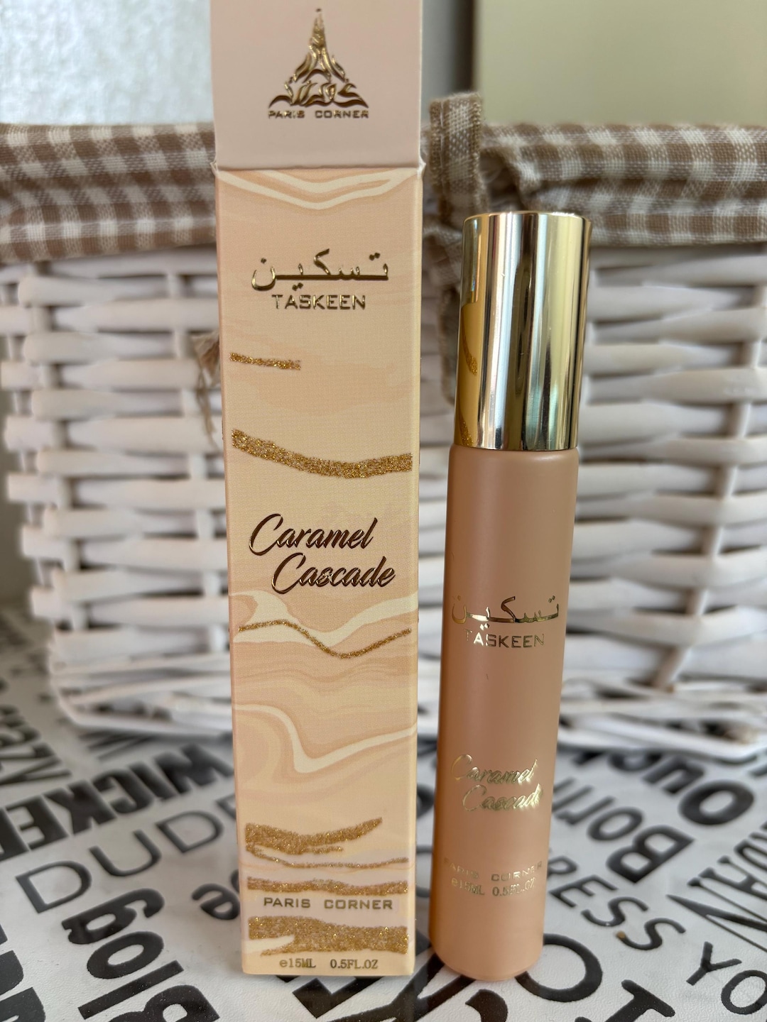 Taskeen Caramel Cascade – Vanilla & Caramel Perfume, 15ml Mini Luxury ...