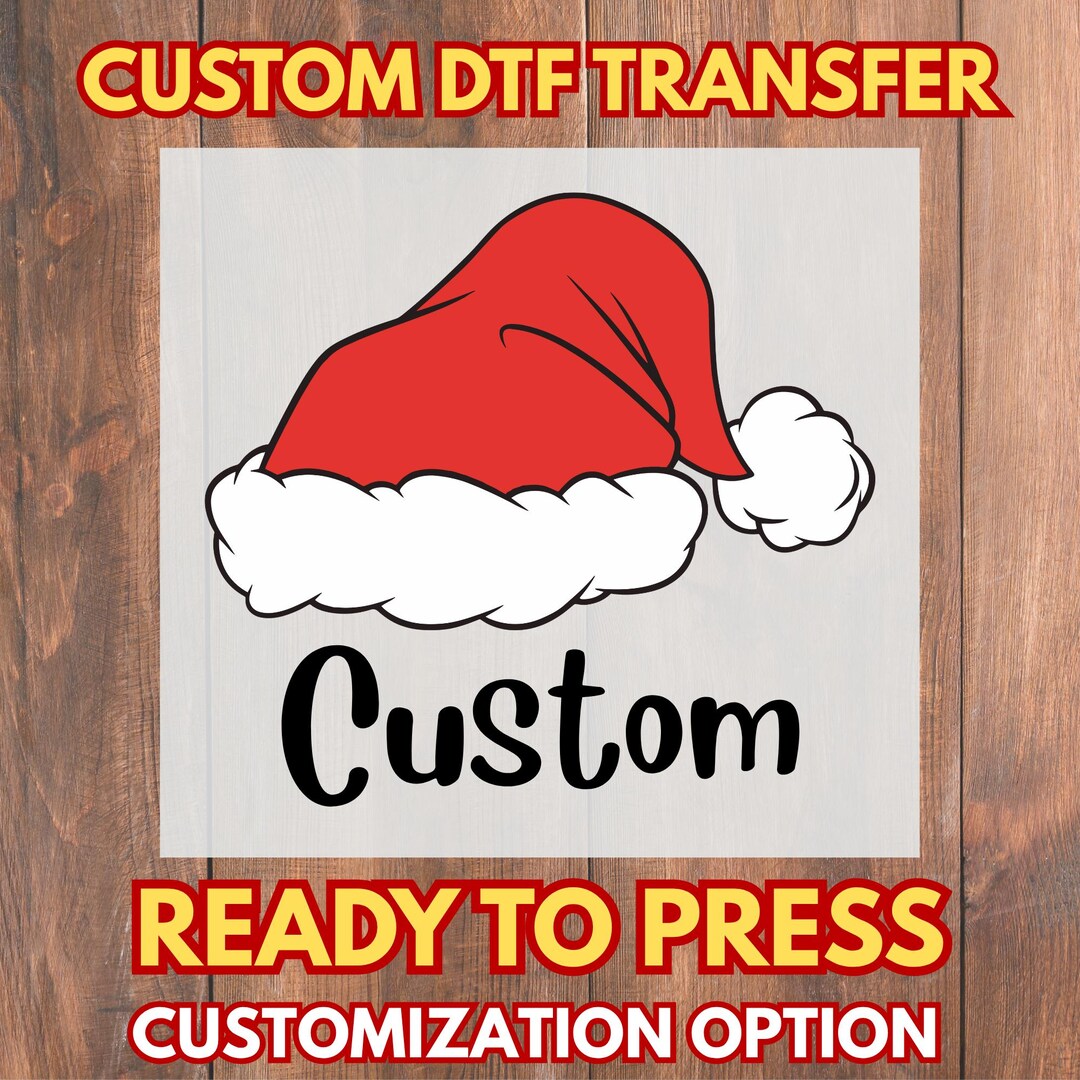 Custom Christmas Hats Dtf Transfer | Christmas Hat Dtf | Merry and ...