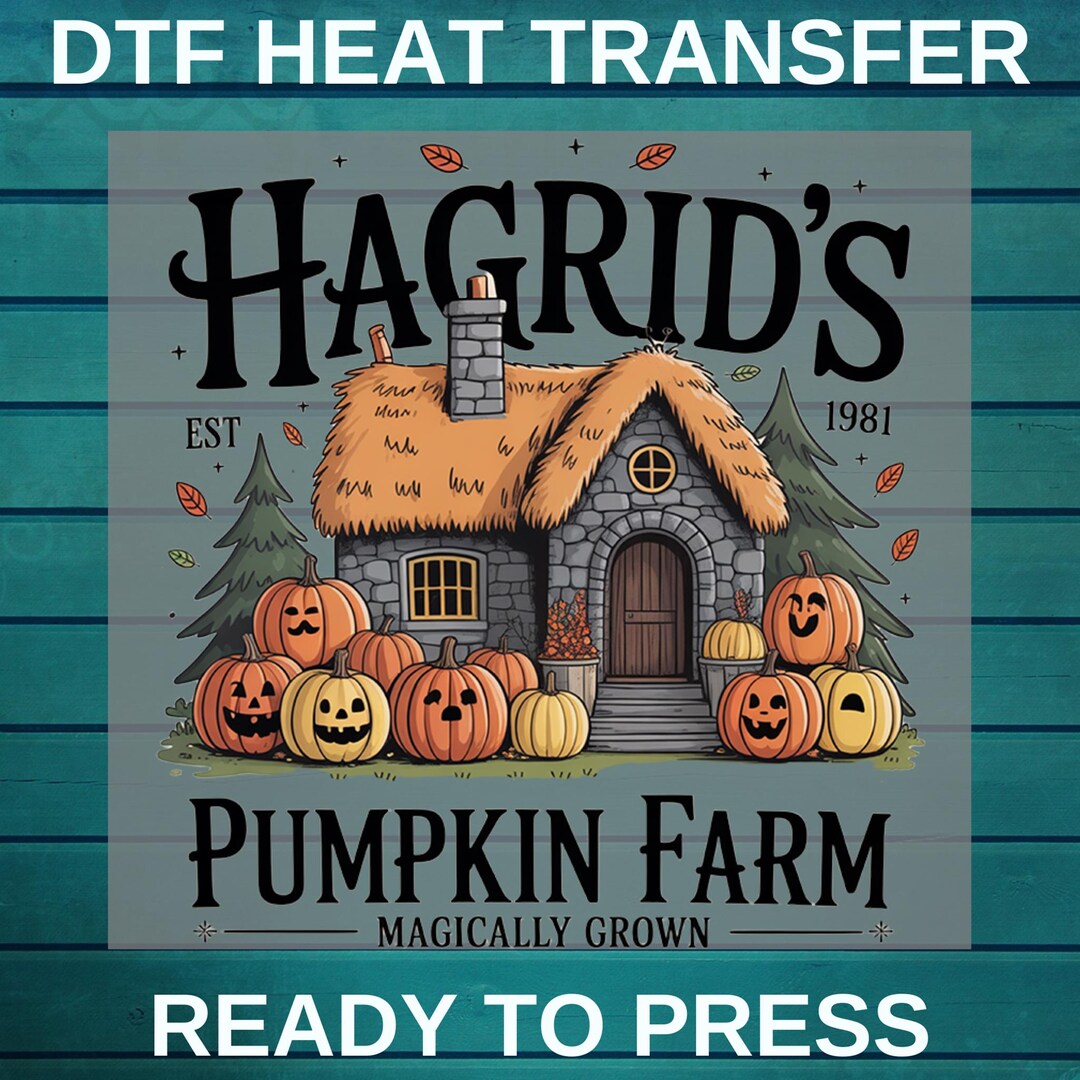 Halloween Pumpkin Farm Dtf | Hagrid's Pumpkin Farm Dtf | Spooky Season ...