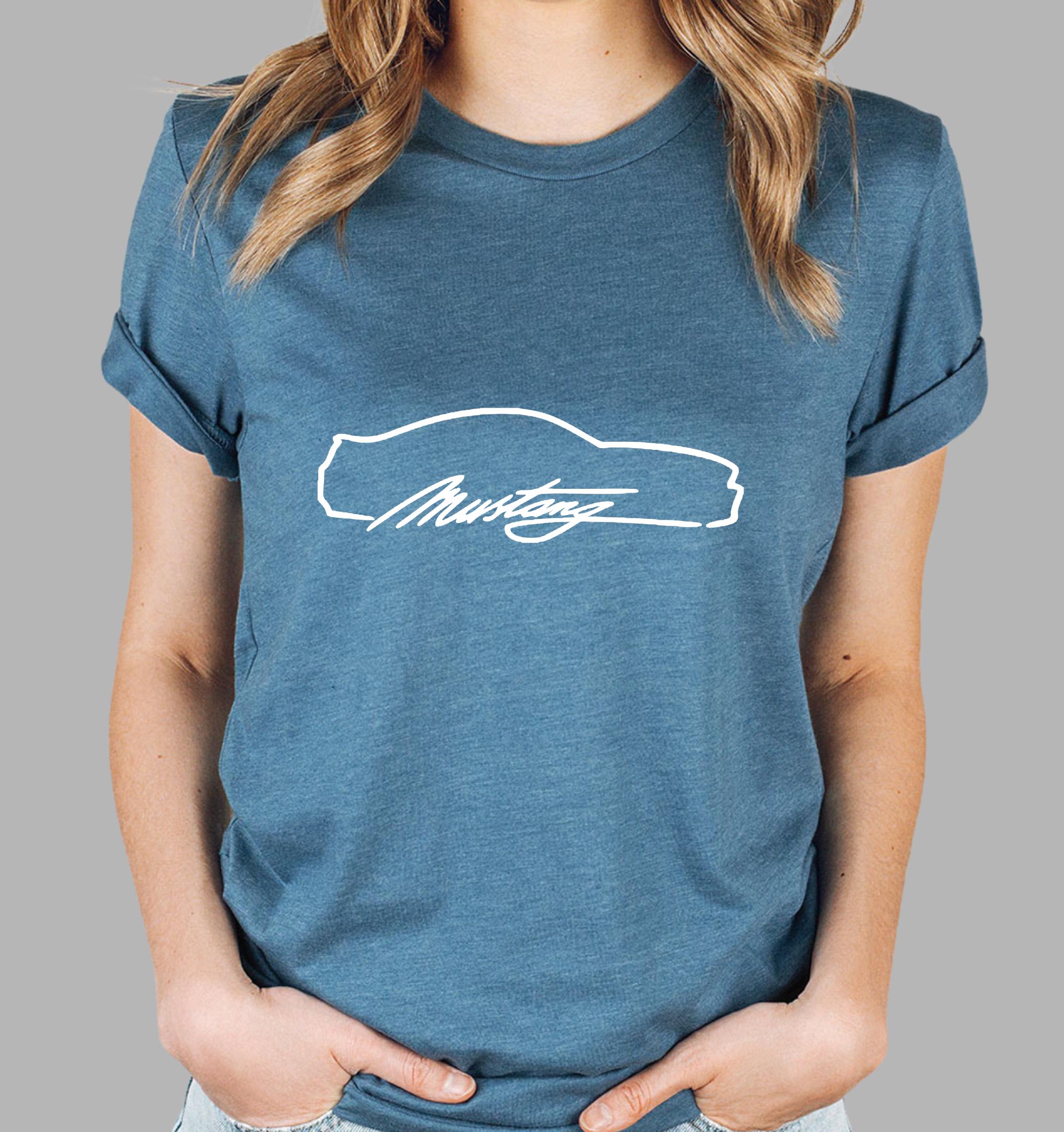 Ford Mustang Silhouette DTF Transfer | Ford Mustang Dtf | Retro Classic ...