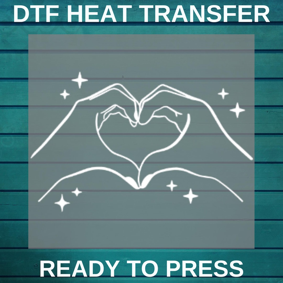 Cute Heart Hands Dtf | Music Lover Dtf | Baby Fan Gift | Exciting Youth ...
