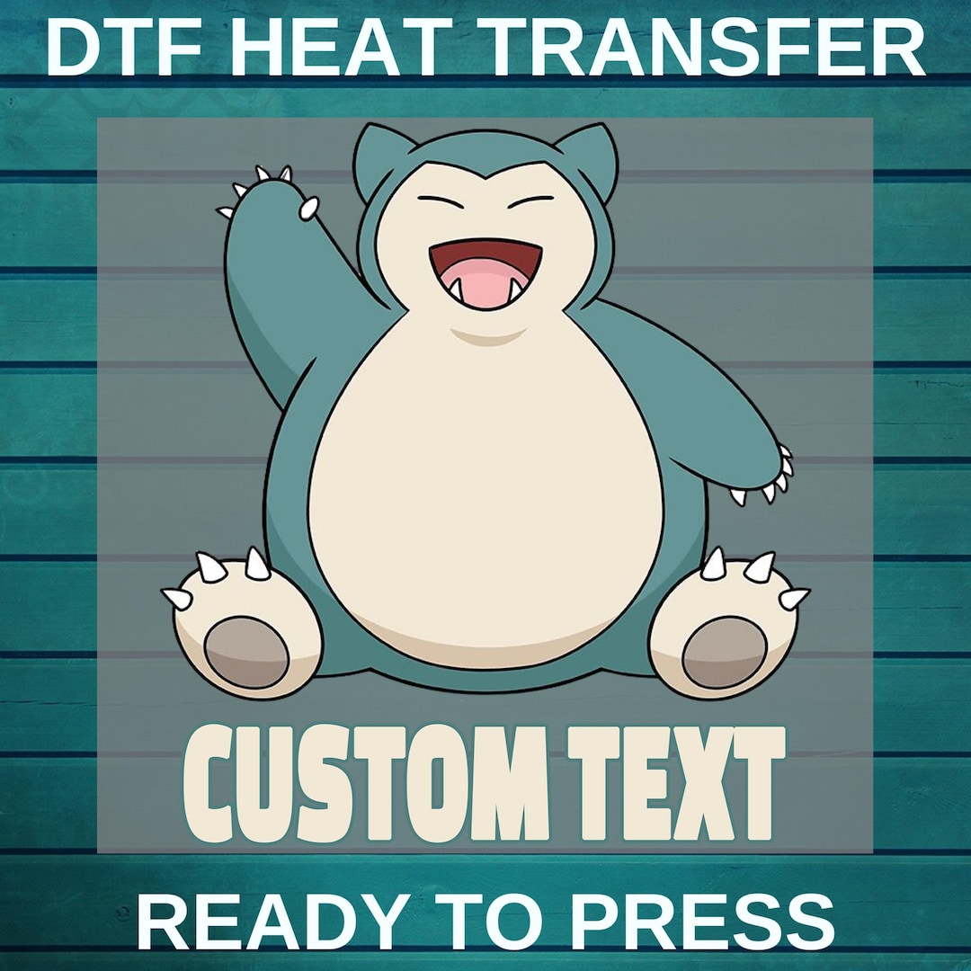 Poke-mon Characters DTF Transfer | Poke-mon Characters Custom Text DTF ...