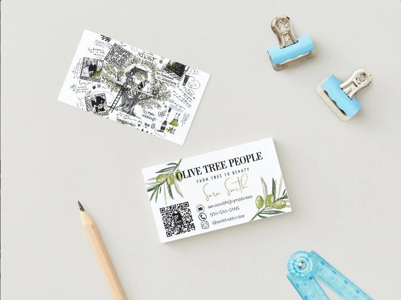 Olive Tree People Business Card | Oliveda | Waterless Beauty | Digital ...