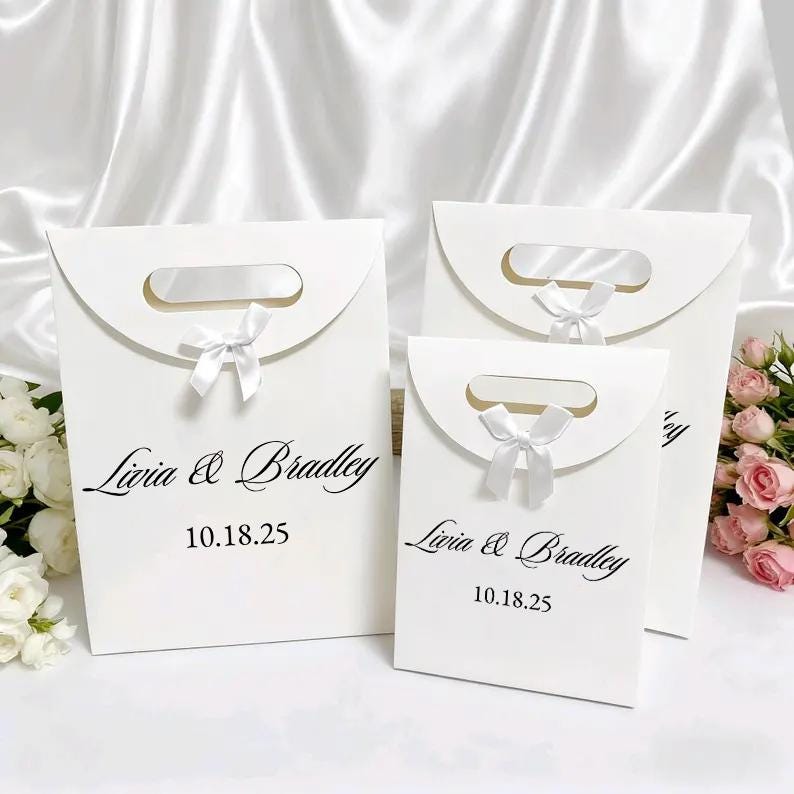 Wedding Welcome Bags, Custom Bridesmaid Gift Bags, Personalized Gift ...