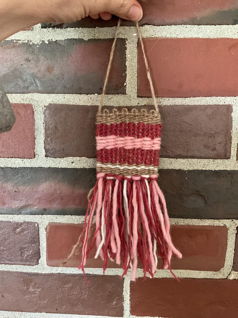 Small Weaving in Strawberry Rhubarb Pie - Etsy