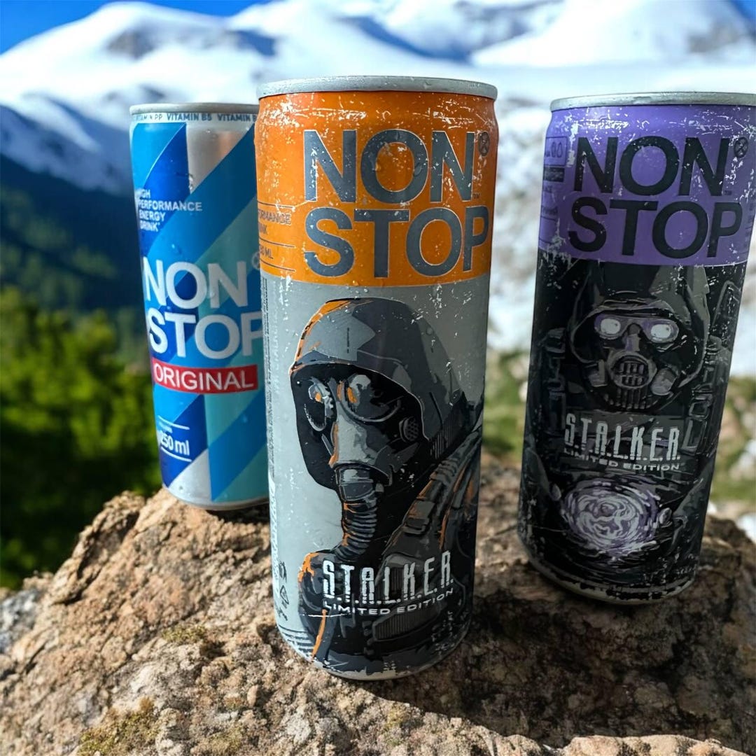 3 Full Cans - S.T.A.L.K.E.R. 2 Non-stop Energy Drink Set - Limited ...