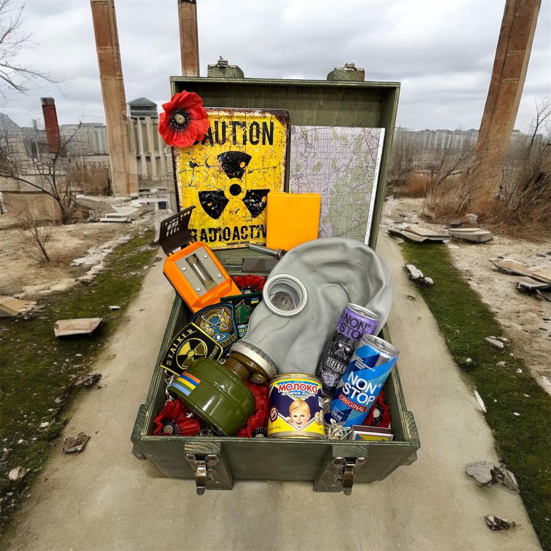 Stalker Kit: Military Crate With Anomaly Detector, Map, Energy Drinks ...