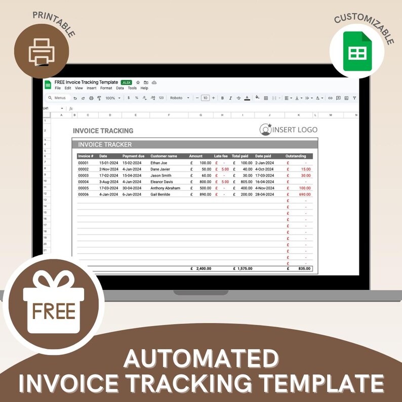 Ultimate 3-IN-1 Automated Invoice Template With FREE Invoice Tracking ...