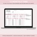 Ultimate Annual Budget Spreadsheet (pink) | Income, Savings, Debt ...