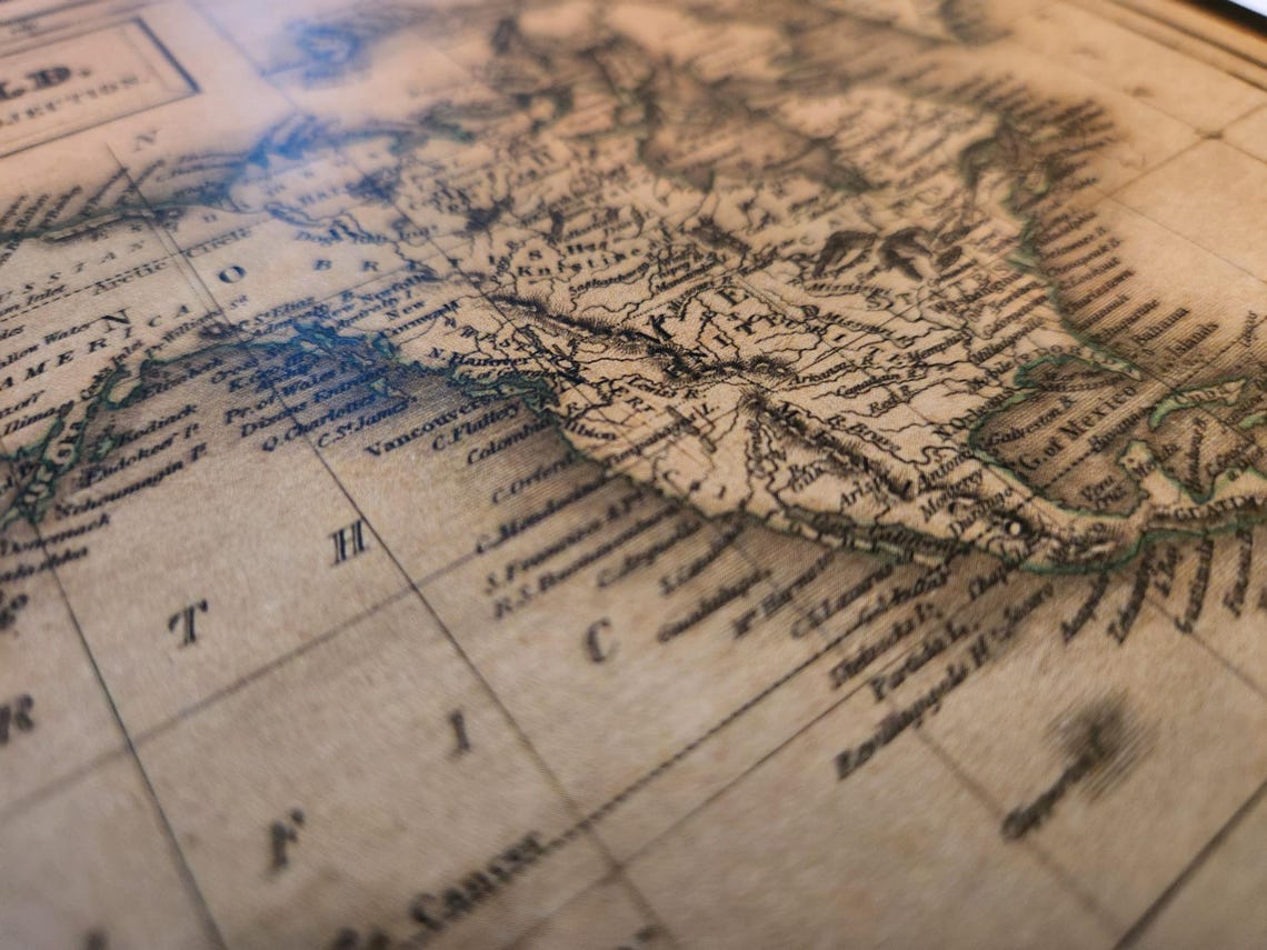 Vintage 19th Century World Map, Printable World Map Wall Art ...
