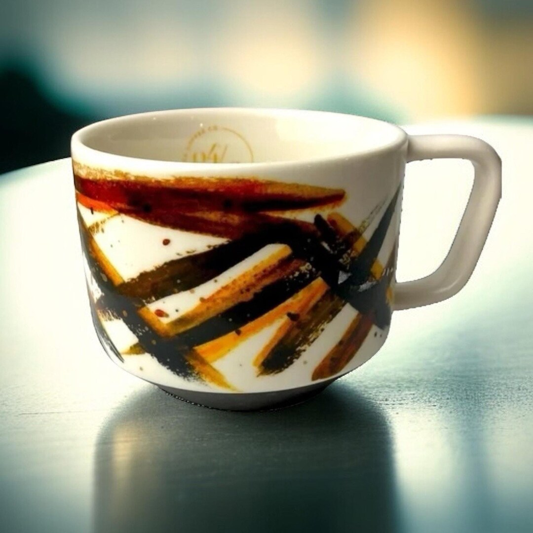 Starbucks Artisan Series 04/08 Into the Fire 12oz Coffee Mug 2014 Paint ...