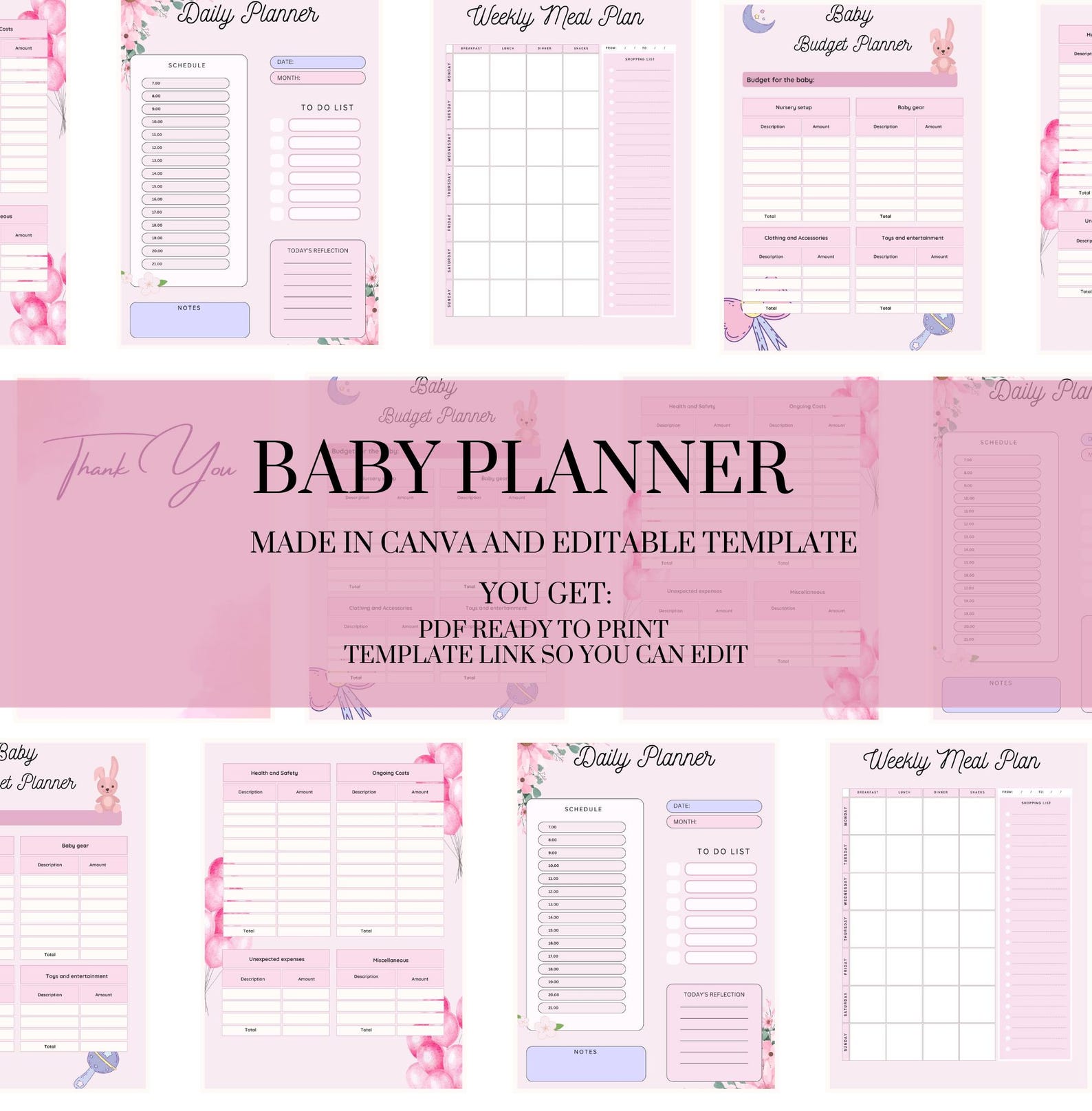 Digital Baby Planner for Busy Moms - Pregnancy Financial Planning ...