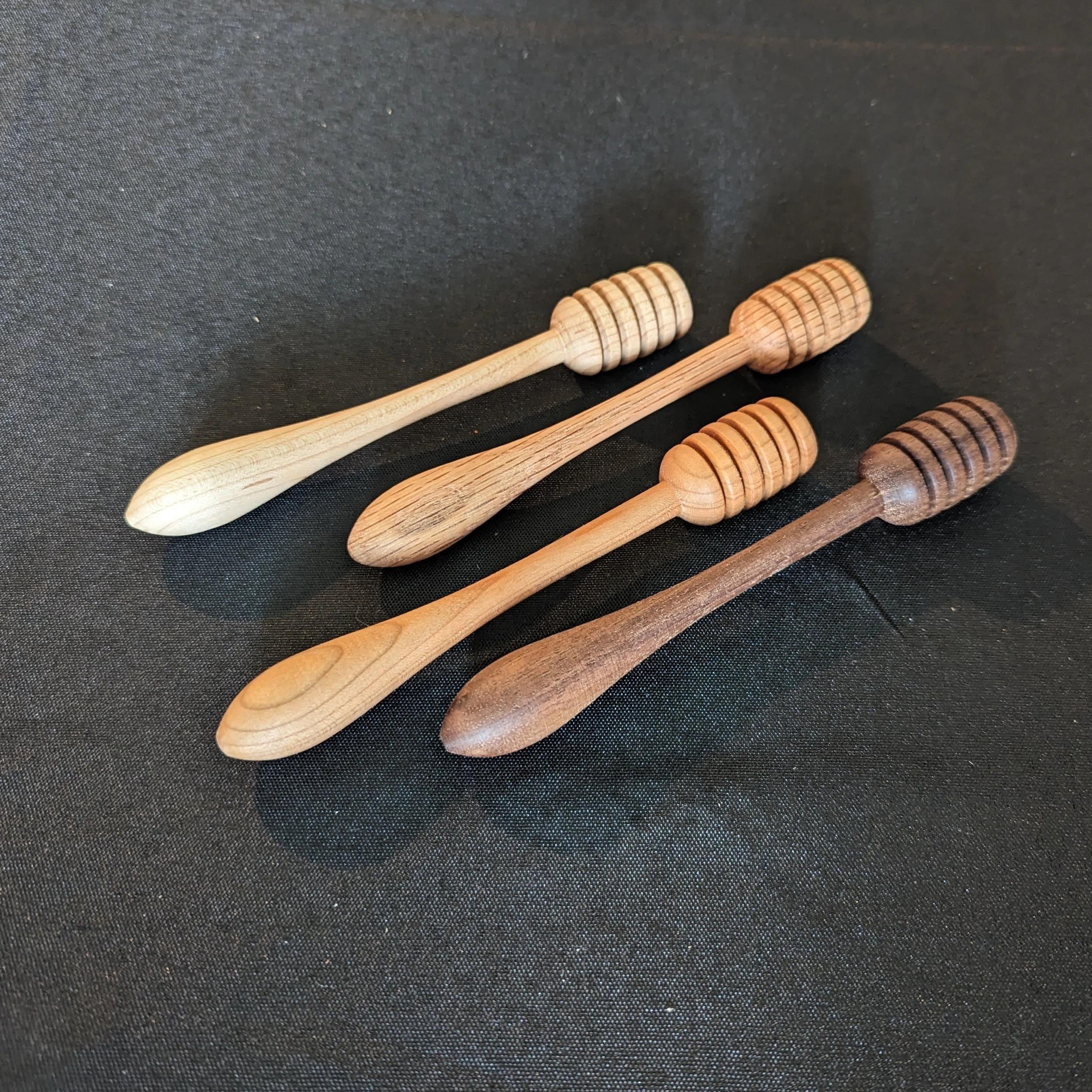 Amish-made Wooden Honey Dipper | Oak, Cherry, Walnut, Maple ...