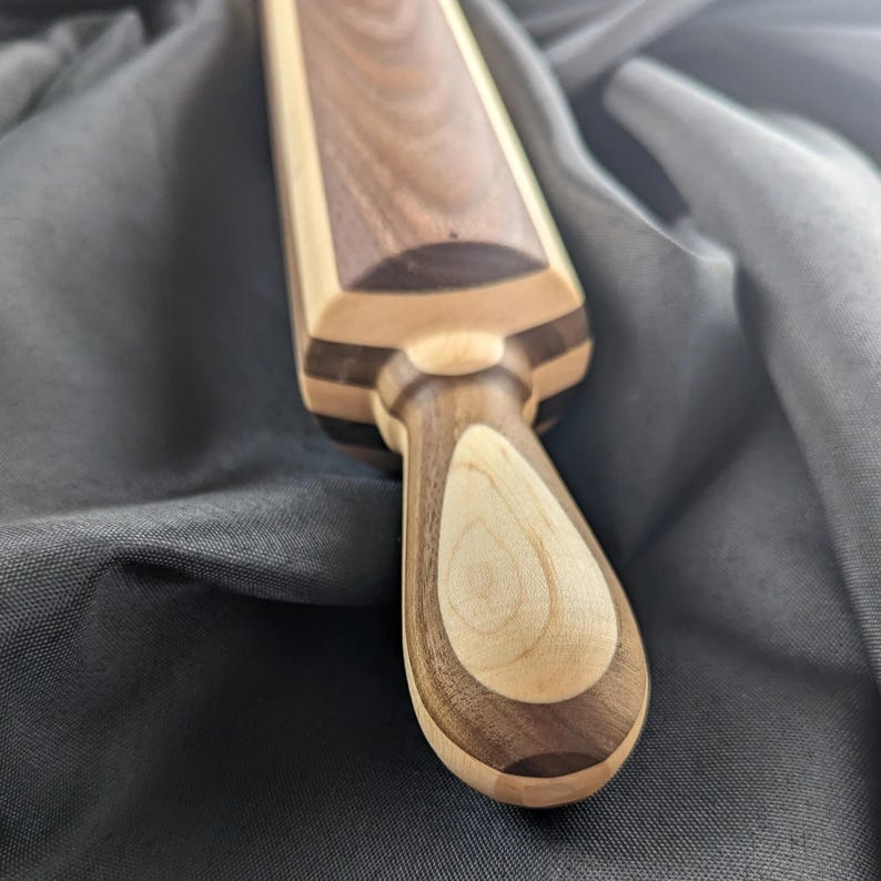 Amish Handcrafted Rolling Pin | Premium Maple, Striped Walnut-maple or ...