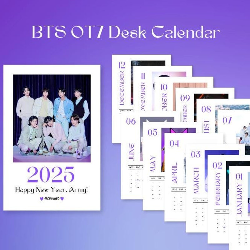 Bts Calendar - Etsy