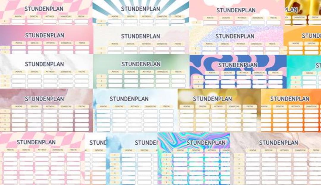 20 Digital Timetables 2025 – Perfect Template for School and University ...