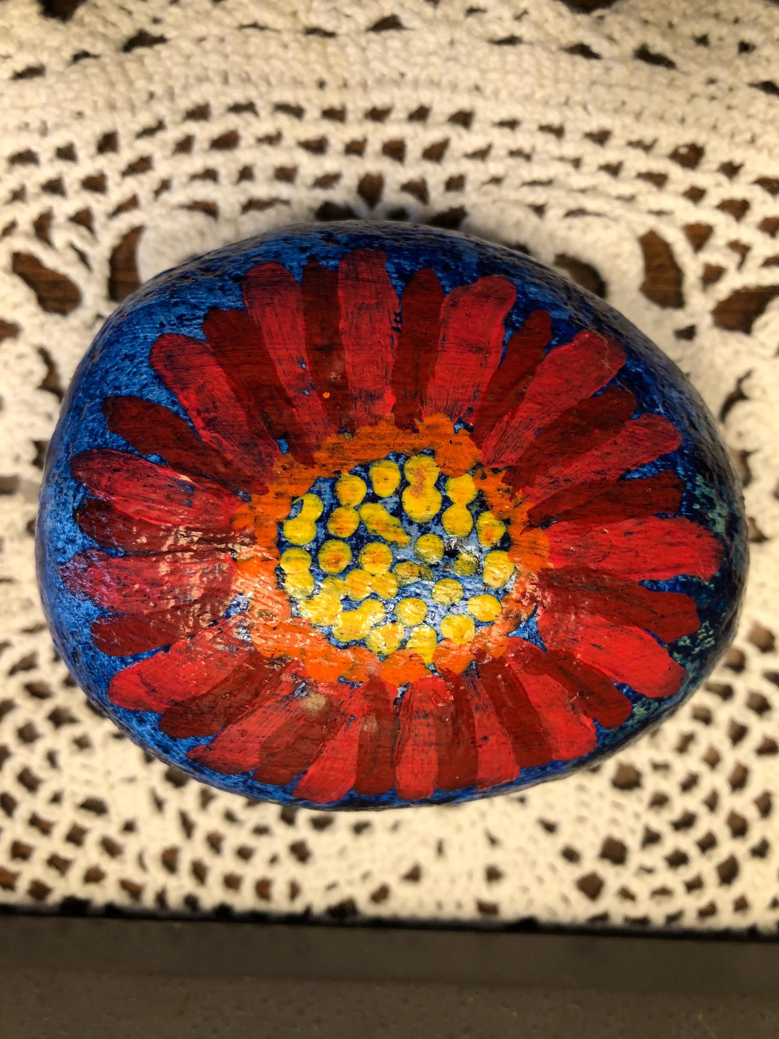 Mandala Dot Rock Paperweights - Etsy