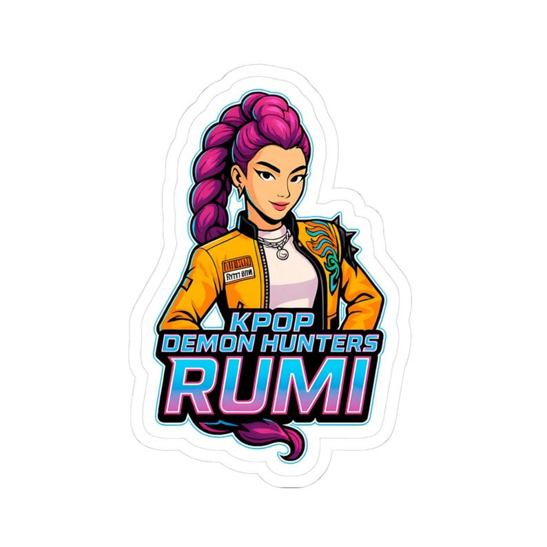 Kpop Demon Hunters Rumi Sticker | Kiss-cut Vinyl Laptop Decal ...