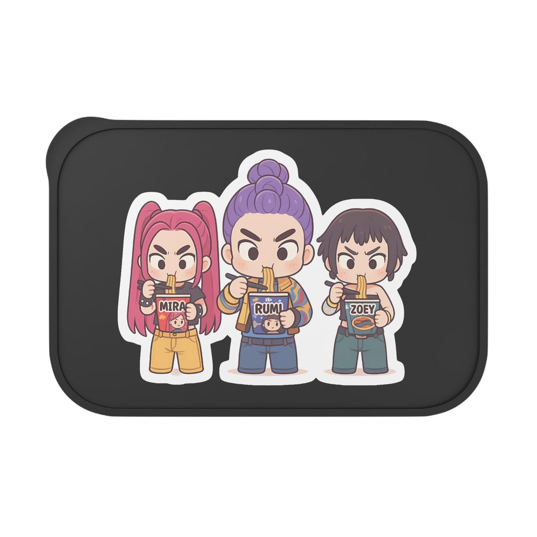 Kpop Ramen Trio Bento Box | PLA Lunch Box With Band and Utensils - Etsy