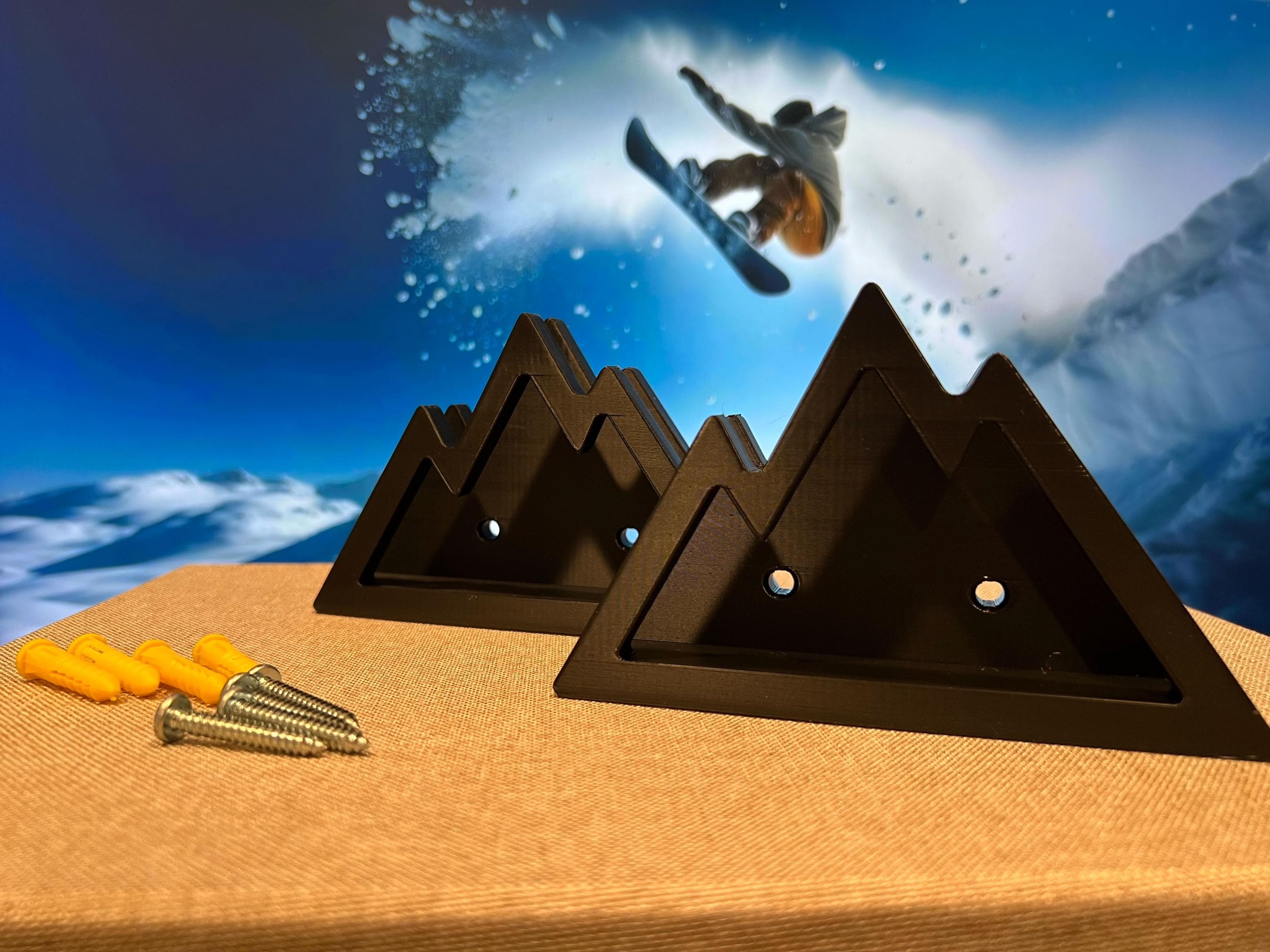 Snowboard Wall Mount STL File - Etsy