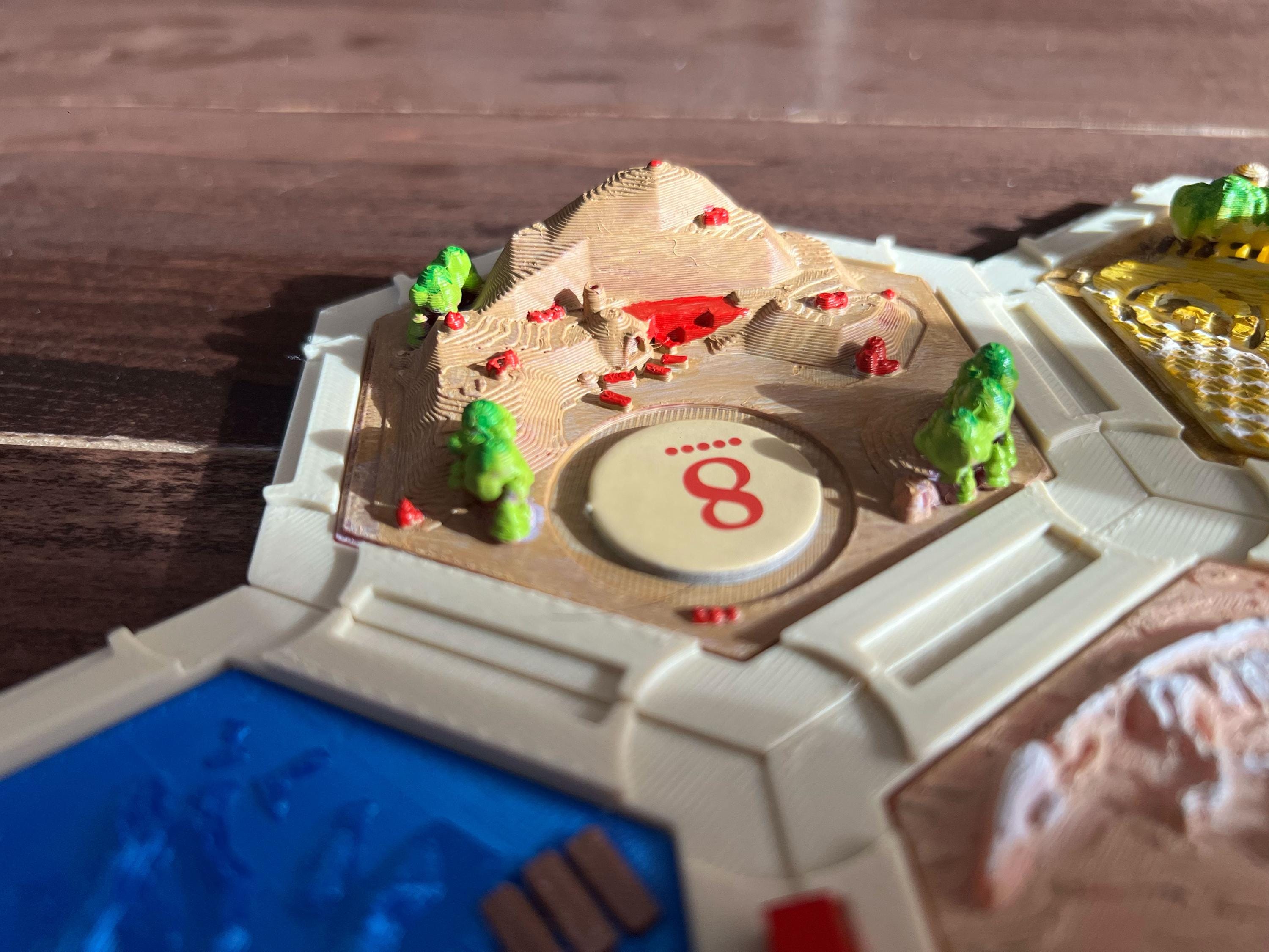 Paintable 3D Catan Tiles With Magnetic Frames - FREE Shipping! - Etsy