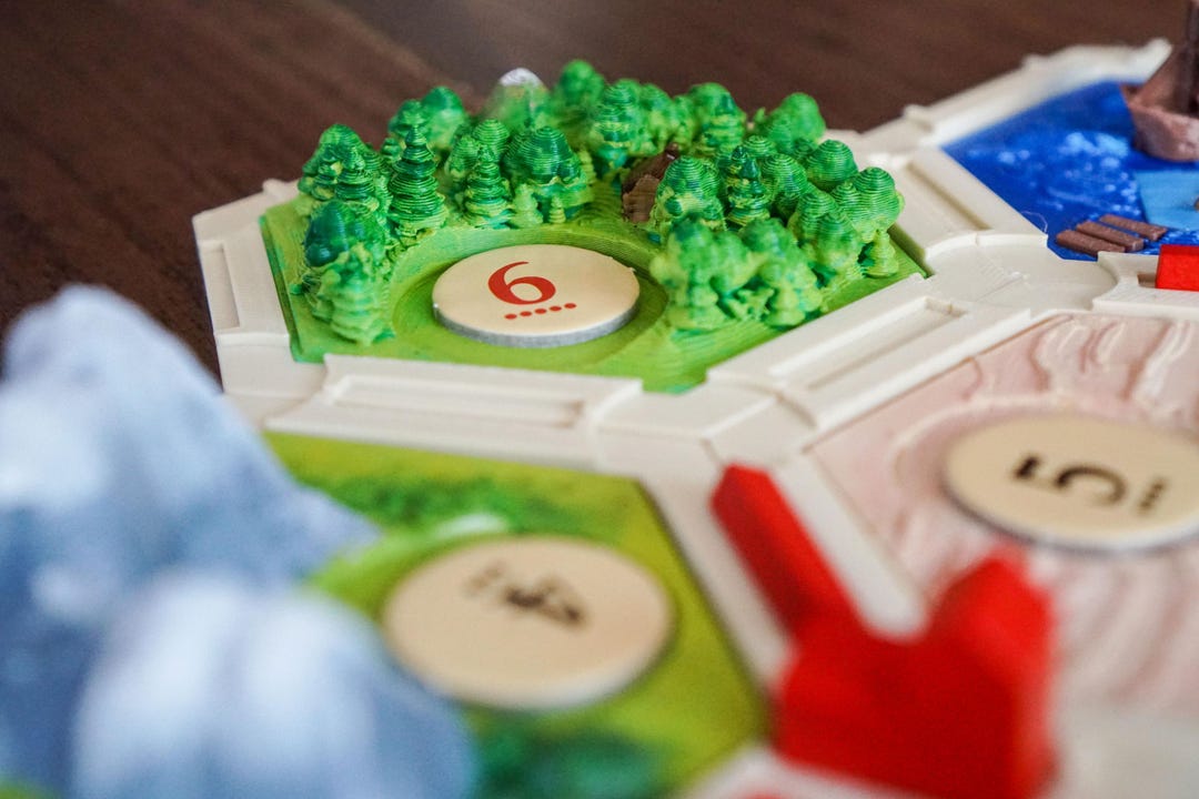 Paintable 3D Catan Tiles With Magnetic Frames - FREE Shipping! - Etsy