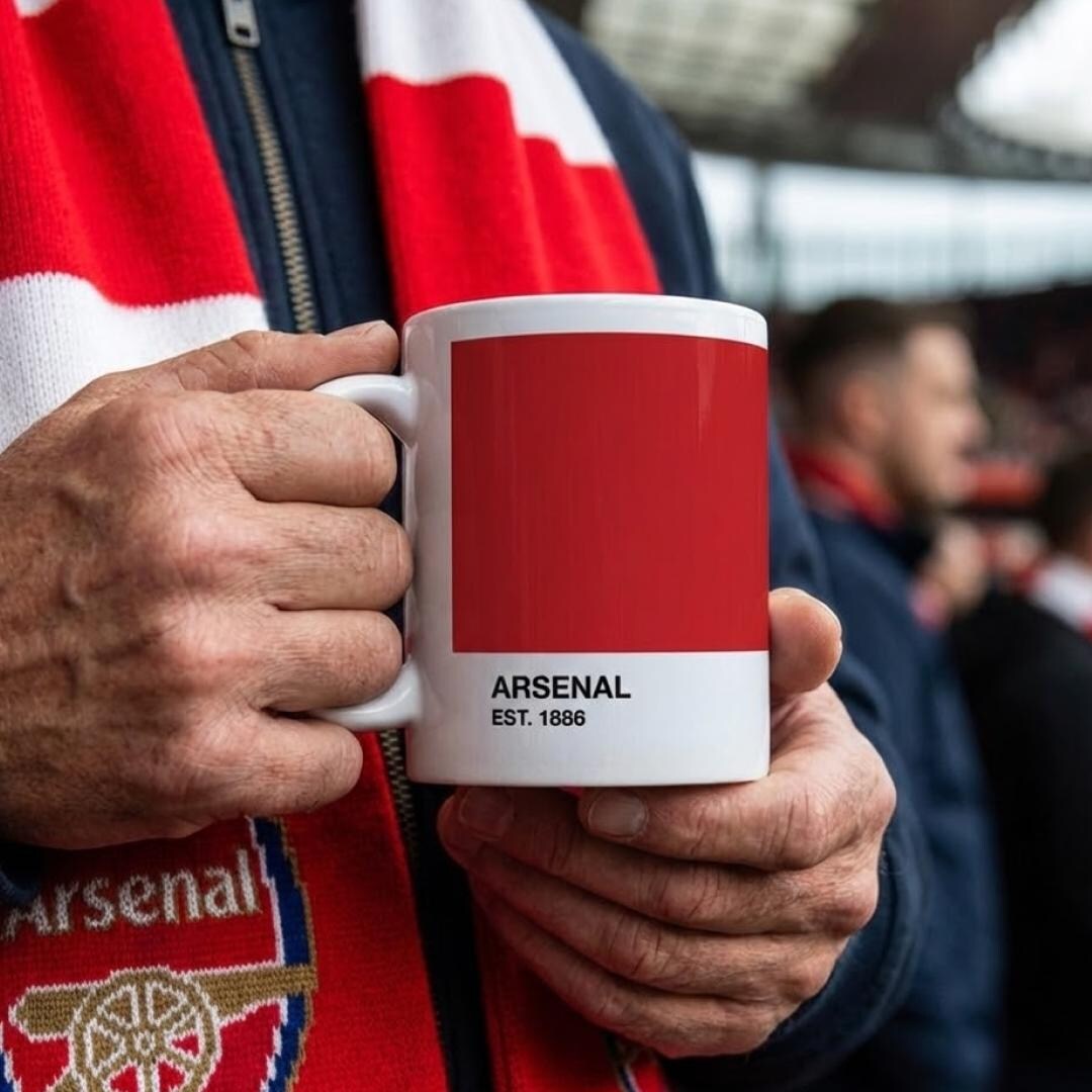 Arsenal Mug | Pantone Red, Premier League Fan Gift - Etsy