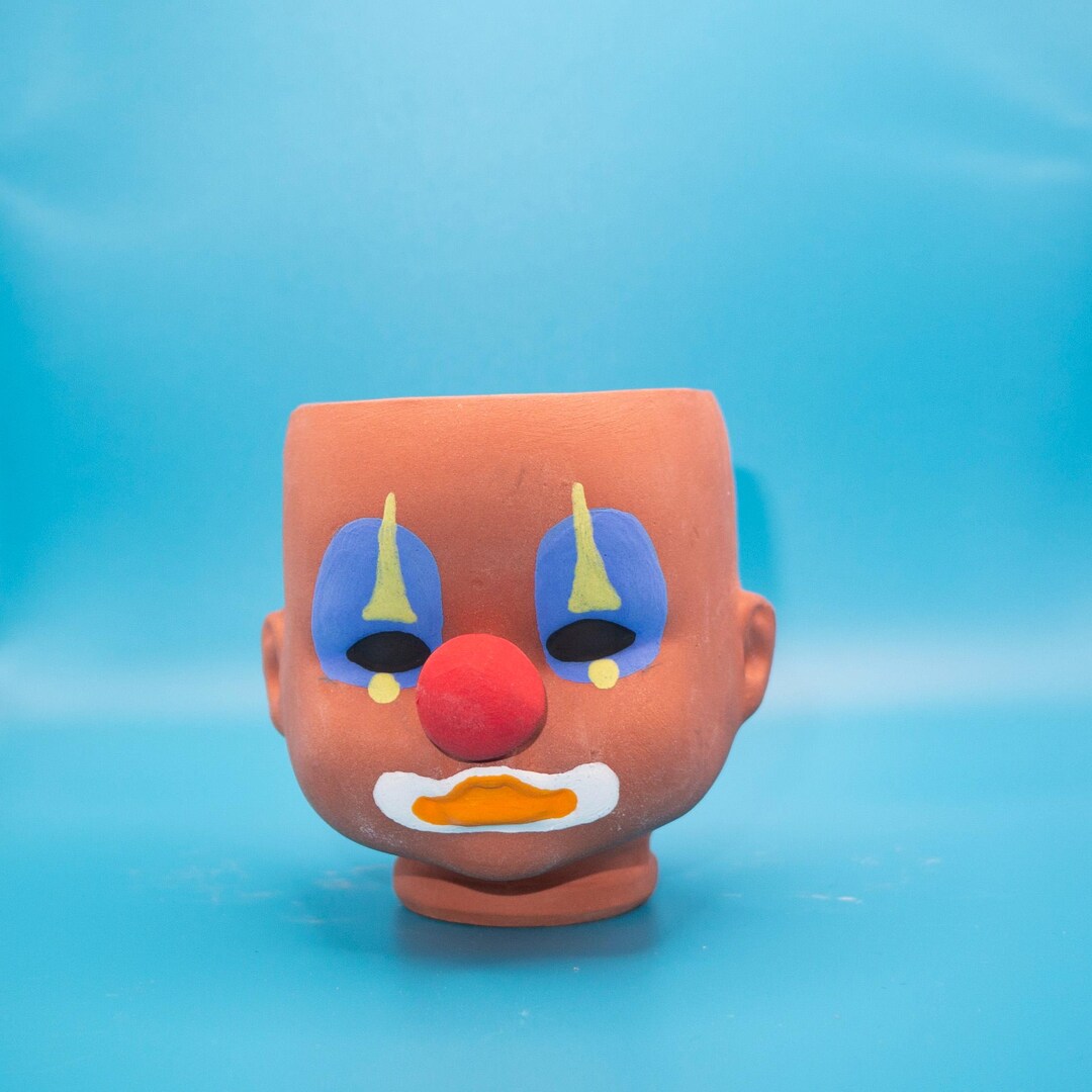 Circus Clown Ceramic Planter - Etsy
