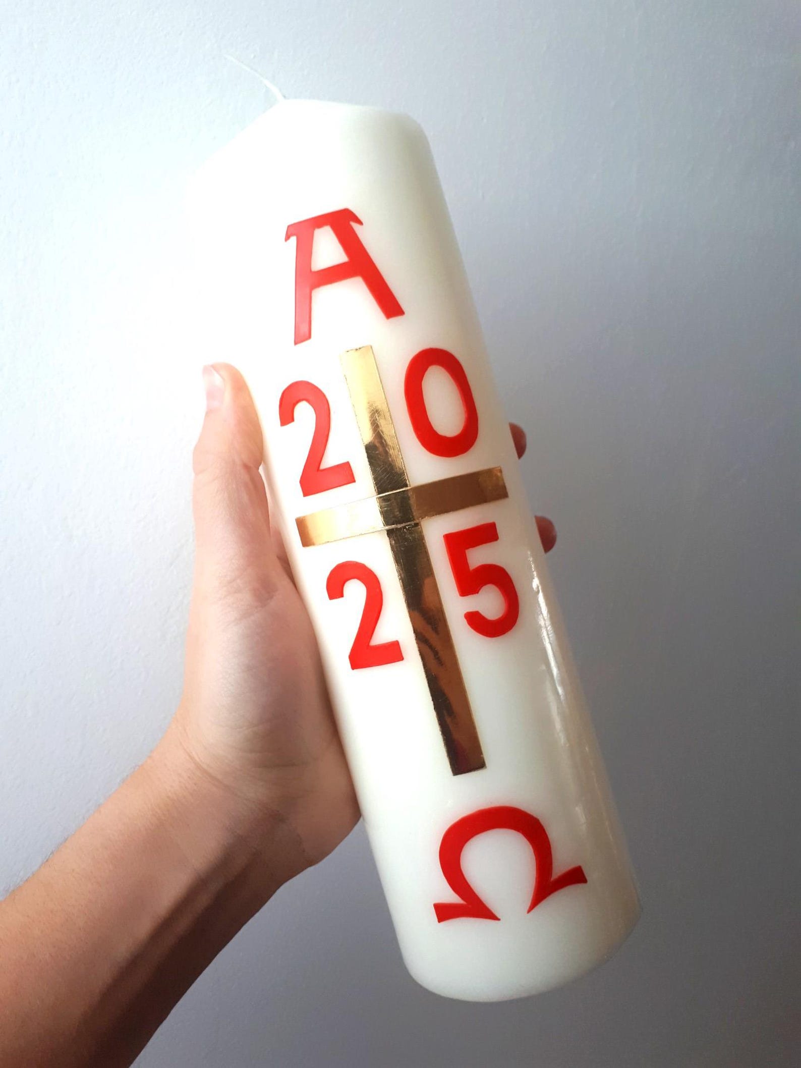 Handmade Paschal Candle Easter Alfa Omega Catechesis of the Good ...