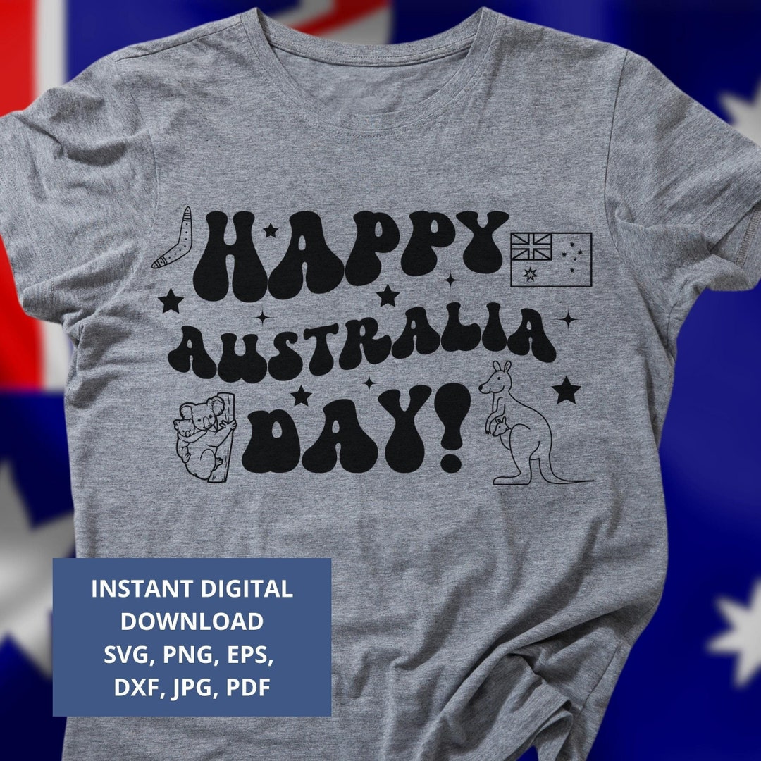 Happy Australia Day SVG PNG, Retro Groovy Australia Day Jan 26 ...