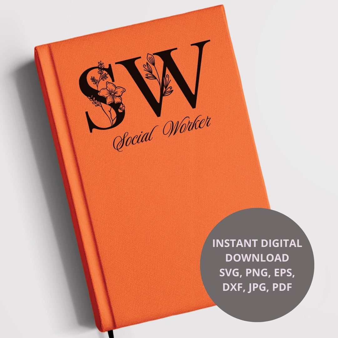 Floral Social Worker SVG PNG Eps Dxf Social Work Flower Svg, Social ...