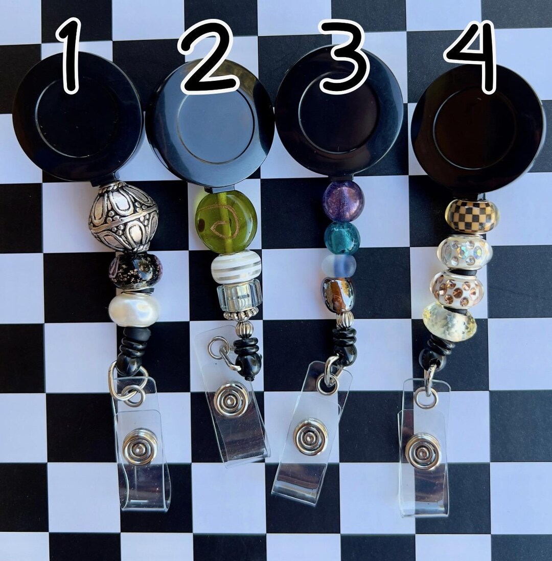 Personalized Badge Reel Alligator Pinch Clip on Back - Etsy