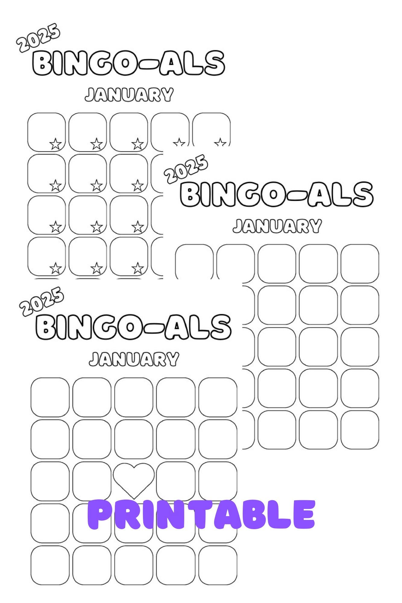 Bingo Goal Setting Template Worksheet New Year Resolutions Printable ...