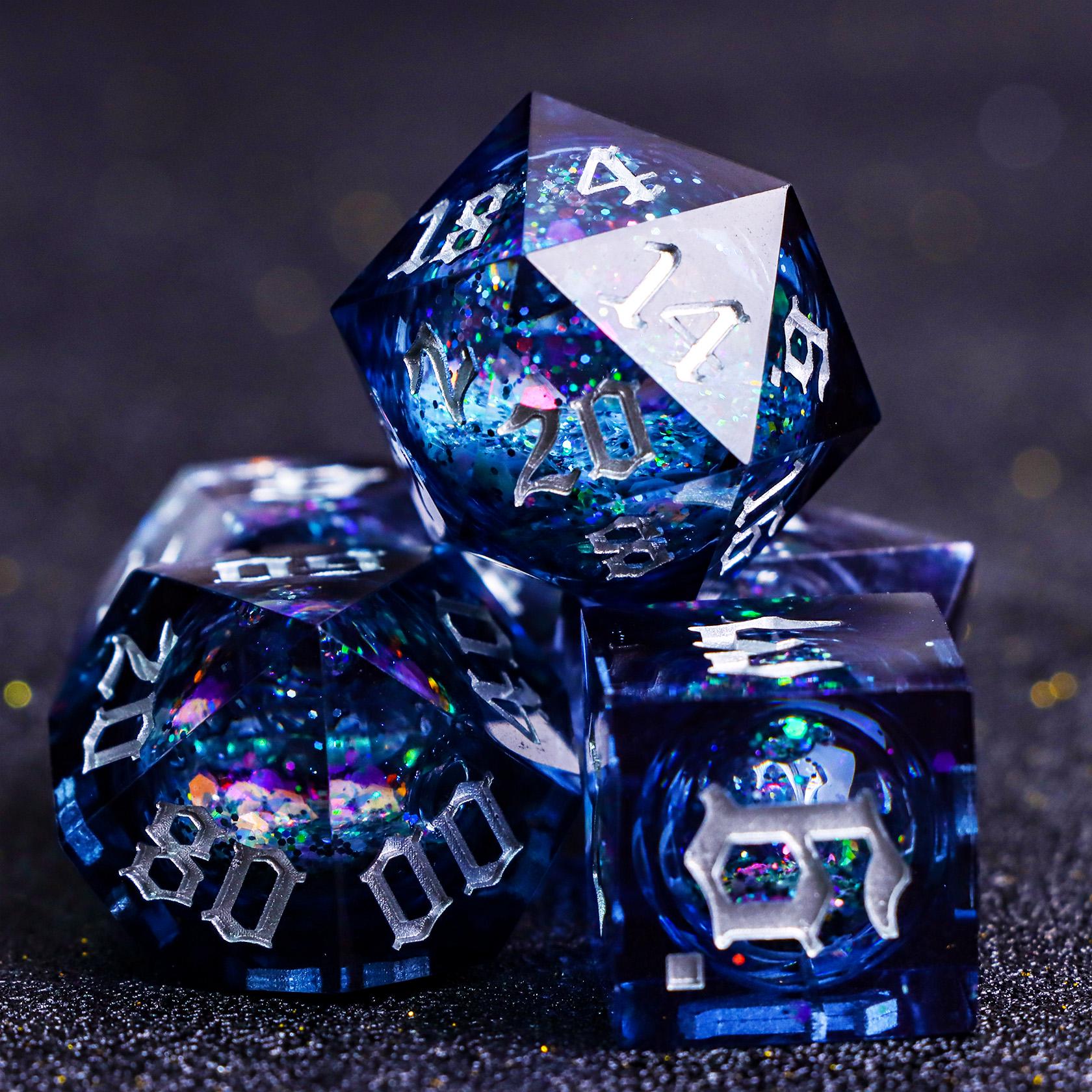 Liquid Core Dnd Dice Set for Role Playing Games, Assorted Dungeons and ...