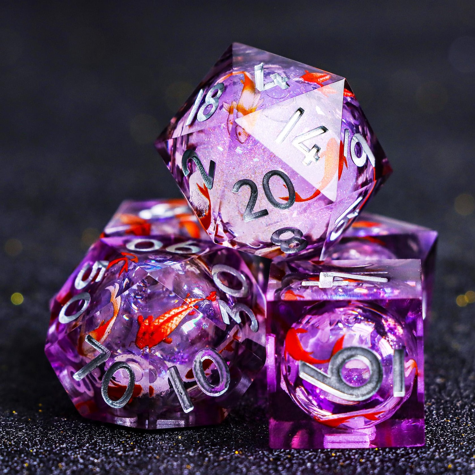 Liquid Core Dnd Dice Set for Role Playing Games, Assorted Dungeons and ...