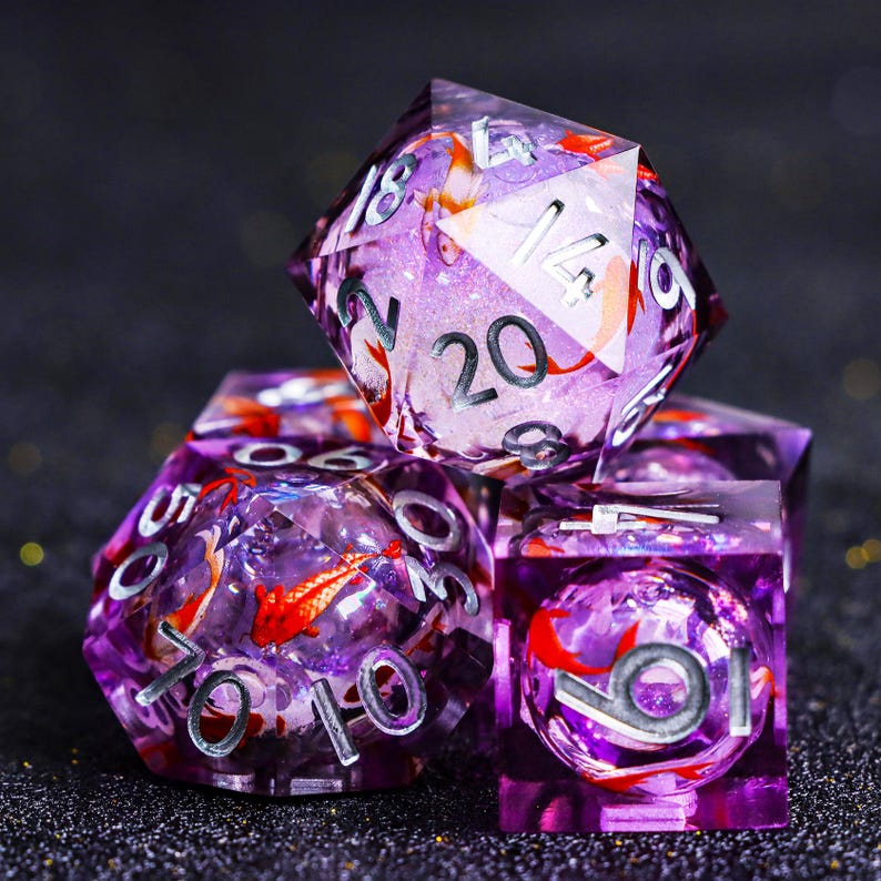 Liquid Core Dnd Dice Set for Role Playing Games, Assorted Dungeons and ...
