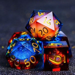 Liquid Core Dnd Dice Set for Role Playing Games, Assorted Dungeons and ...