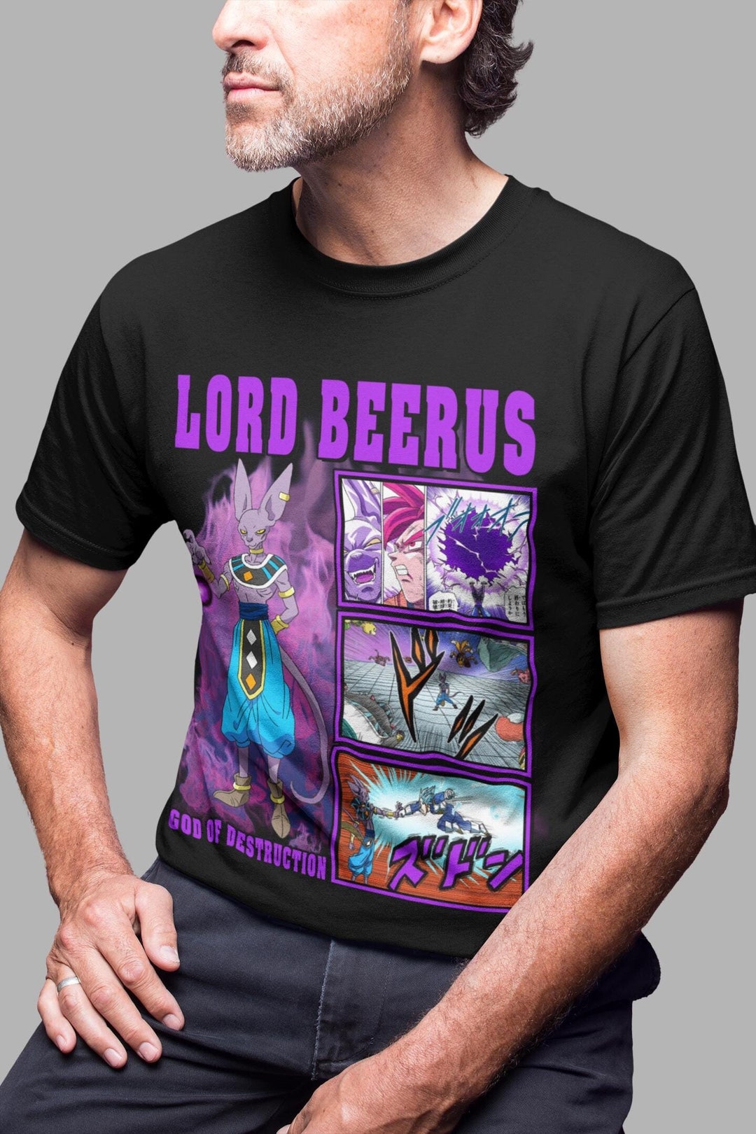 Lord Beerus Dragon Ball Super Graphic T-shirt, Unisex T-shirt, Manga ...